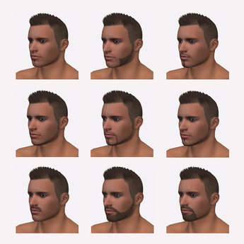 Second Life Marketplace - Alex's Facial Hair -- Mesh Attachment