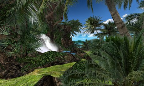 Second Life Marketplace - Tropical jungle skySPHERE, changeable sky texture