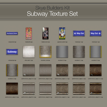 Second Life Marketplace - Skye Builders Kit - Subway Texture Set Full Perms
