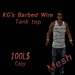 Second Life Marketplace - KG's Barbed Wire Tank Top (BOXED)