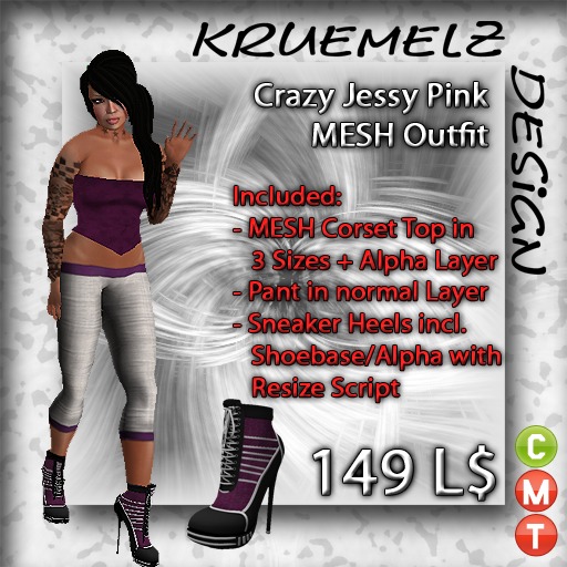 Second Life Marketplace - *Kruemelz* Crazy Jessy MESH Outfit