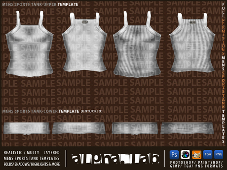 Second Life Marketplace - 30%OFF *HD Full Perms Templates* Mens Sports ...