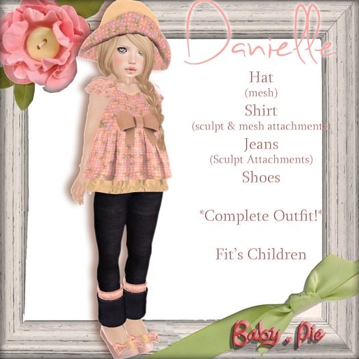 Second Life Marketplace - *Baby Pie* Danielle Children's Complete Outfit