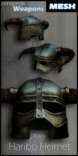 Second Life Marketplace - Centipede Helmet HARIBO Rusty - Mesh helmet