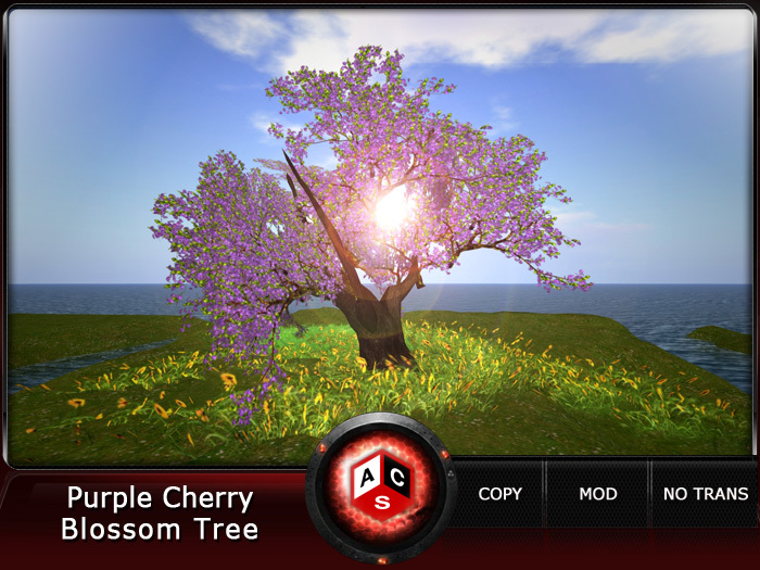 Second Life Marketplace - ACS Purple Cherry Blossom Tree