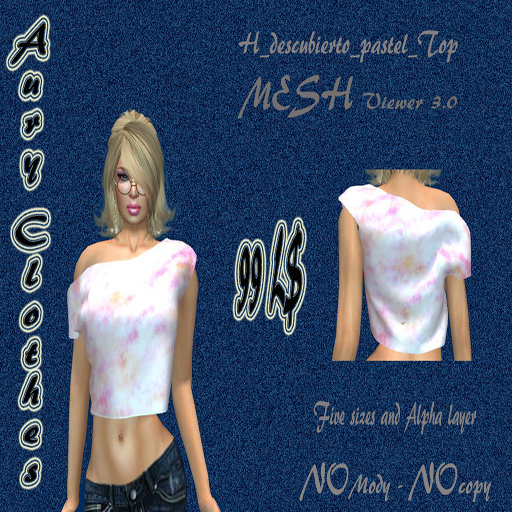 Second Life Marketplace - H_descubierto_pastel_Top by Aury_caja