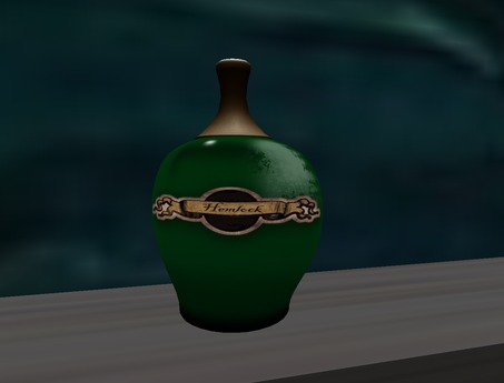 Second Life Marketplace - Hemlock ( green ) Potion Bottle w stopper