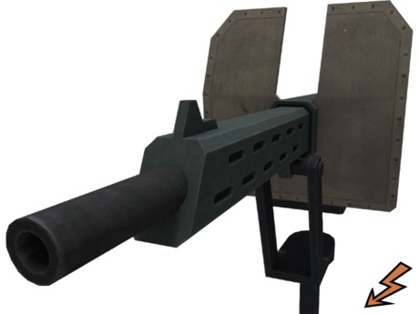 Second Life Marketplace - Mesh Machine Gun with Stand - decorative prop