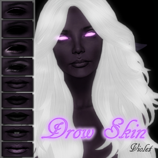 Second Life Marketplace - [look] Drow Elf Skin Natural VIOLET