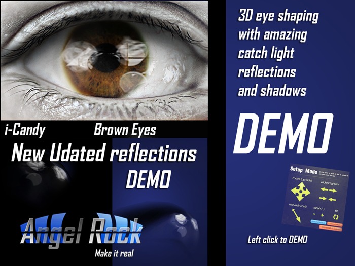 Second Life Marketplace - Angel Rock i-Candy Lens HUD Hazel fat Pack Demo