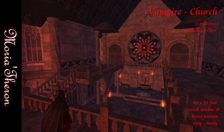 Second Life Marketplace - [ Moria’Theron ] Vampire sacrificing church ...