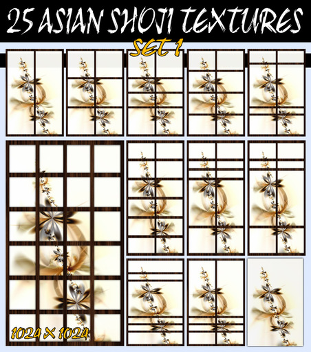 Second Life Marketplace - 25 ASIAN TEXTURES - JAPANESE TEXTURES - SHOJI ...