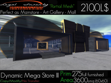 Second Life Marketplace - Dynamic Mega Store III " Partial Mesh ...
