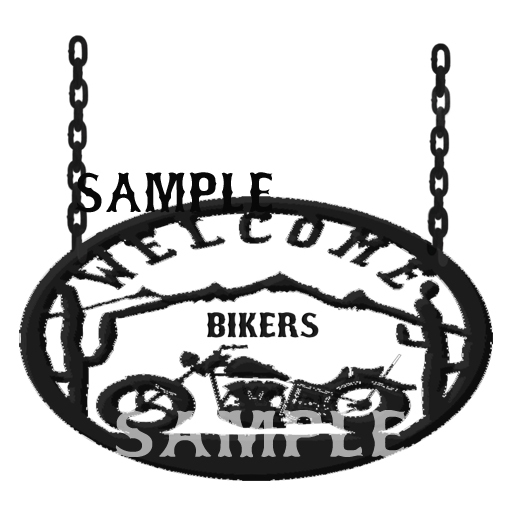 Second Life Marketplace - Biker Art Welcome Black Sign