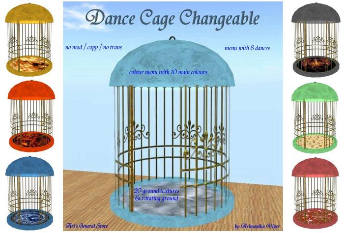 Second Life Marketplace - Dance Cage changeable 2.0 boxed