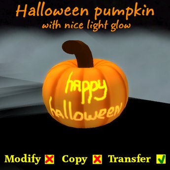 Second Life Marketplace - halloween pumpkin 4