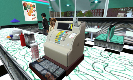 Second Life Marketplace - 1950's Cash Register - Copyable Version