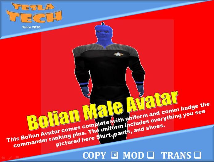 Second Life Marketplace - Tesla Tech ---Bolian Male Avatar