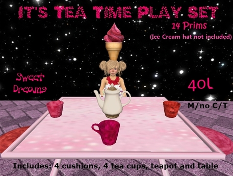 Second Life Marketplace - It's Tea Time Play Set (boxed)