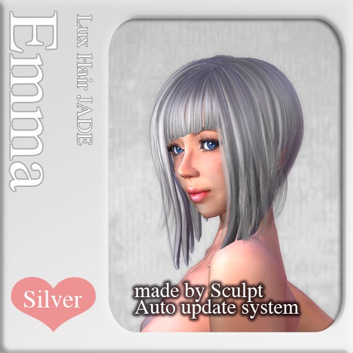 Second Life Marketplace - JADE hair "Emma" Silver