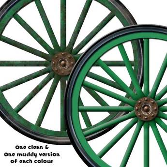Second Life Marketplace - Tin Teddy Textures - Cart wheels or wagon ...