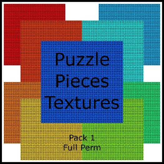 Second Life Marketplace - Eternal Creativity ~ Puzzle Pieces textures ...