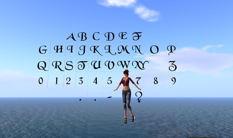 Second Life Marketplace - VBD Alphabet textures Black #4