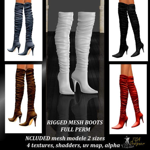 Second Life Marketplace - RIGGED MESH BOOTS FULL PERM
