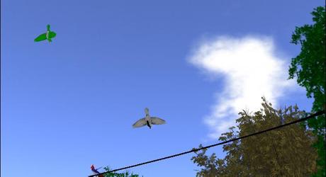 Second Life Marketplace - Red Bird that Flies (not in a circle) and ...