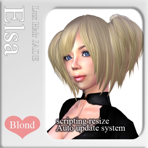 Second Life Marketplace - JADE hair "Elsa" Blond