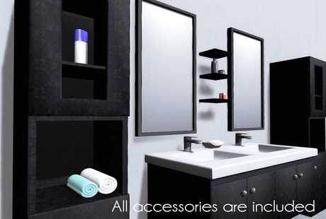 Second Life Marketplace - Full Perm Mesh Bathroom Vanity Set Symmetry ...