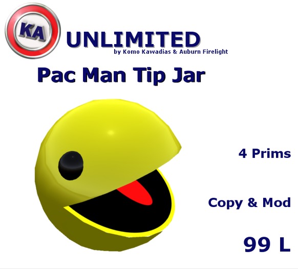 Second Life Marketplace - KA Pac Man Tip Jar