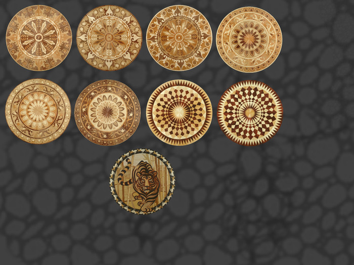 Second Life Marketplace - INLAY [4] 9 PNG round textures - FULL PERM
