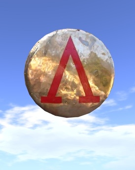 Second Life Marketplace - Spartan red V shield Decor