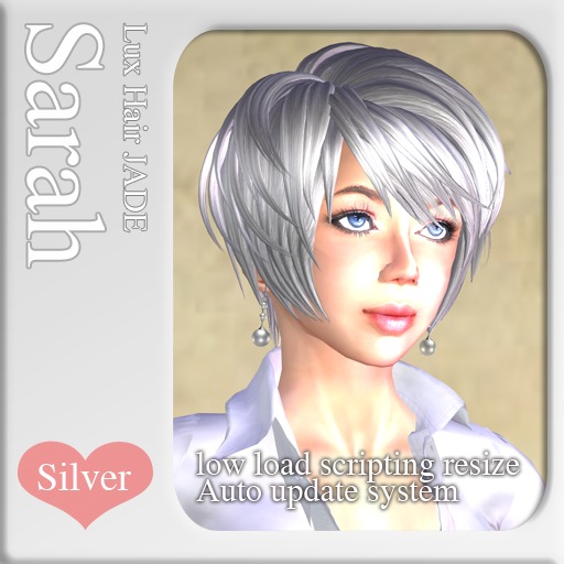 Second Life Marketplace - JADE hair "Sarah" Silver