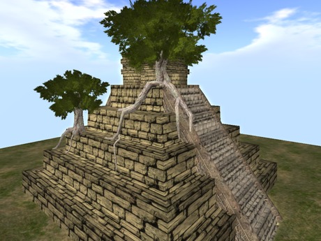 Second Life Marketplace - Mayan Temple 11 prims copy & modify ( 64x64 ...