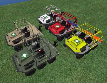 Second Life Marketplace - [aR] Mudskipper EMS 6x6 AATV Off-Road Vehicle