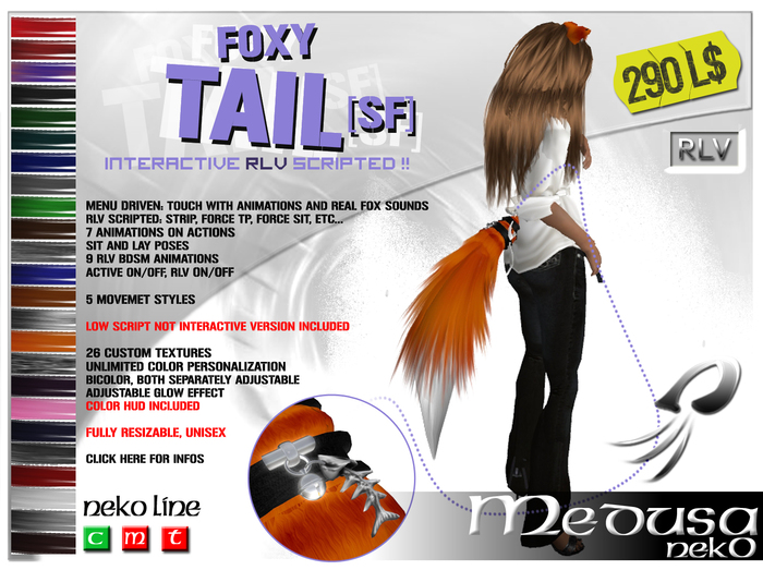 Second Life Marketplace - MN ~ Foxy Tail SF [DEMO] - Wear Me