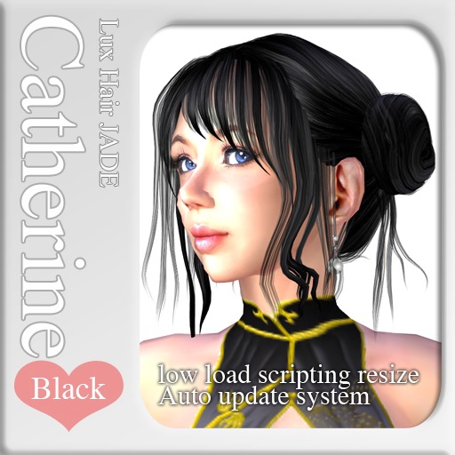 Second Life Marketplace - JADE Hair "Catherine" Black