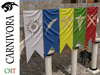 Second Life Marketplace - Gorean Caste Banner - Set of Five - By Carnivora