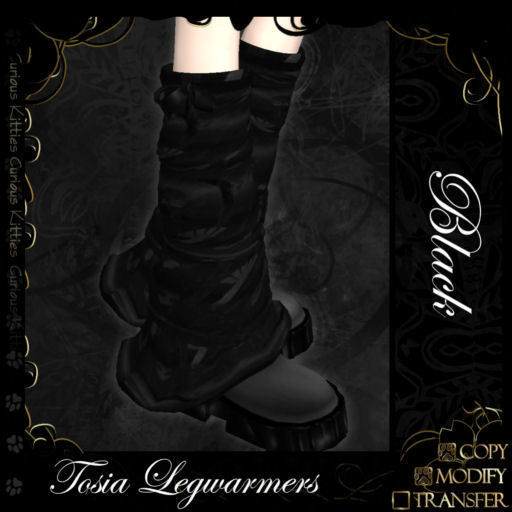 Second Life Marketplace - =^.^= Curious Kitties - Tosia Legwarmers - Black
