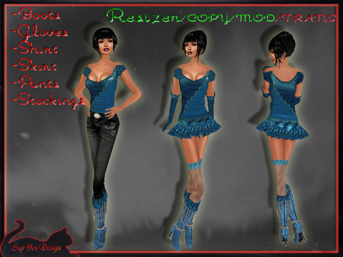 Second Life Marketplace - *SY* blue matching outfits for love [934 Parcel]