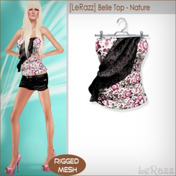 Second Life Marketplace - [LeRazz] Belle Top - Nature (Rigged Mesh)
