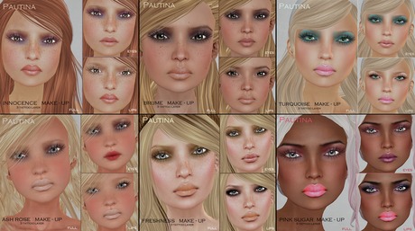 Second Life Marketplace - Pautina Set makeup Delicate autumn