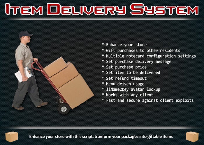 Second Life Marketplace - Item Delivery System - buy as gift system