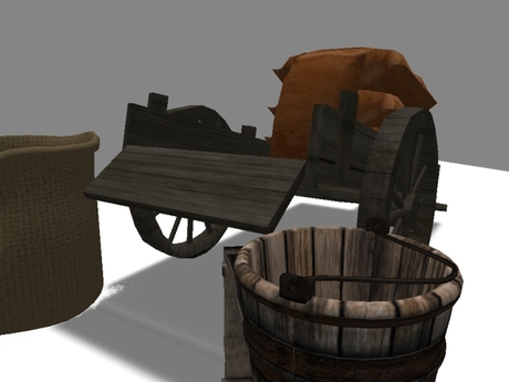 Second Life Marketplace - Merchants Flour Cart