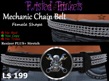 Second Life Marketplace - Belt Mechanic Chain (female)