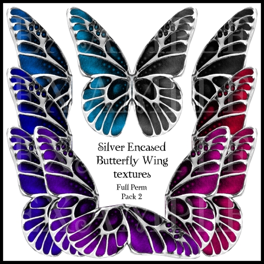 Second Life Marketplace - Eternal Creativity ~ Silver Encased Butterfly ...