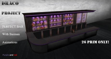 Second Life Marketplace - *DRACO*Project.- Perfect Bar + barman animations