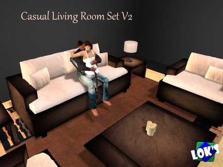 Second Life Marketplace - *Lok's* Casual Living Room Set V2 with ...